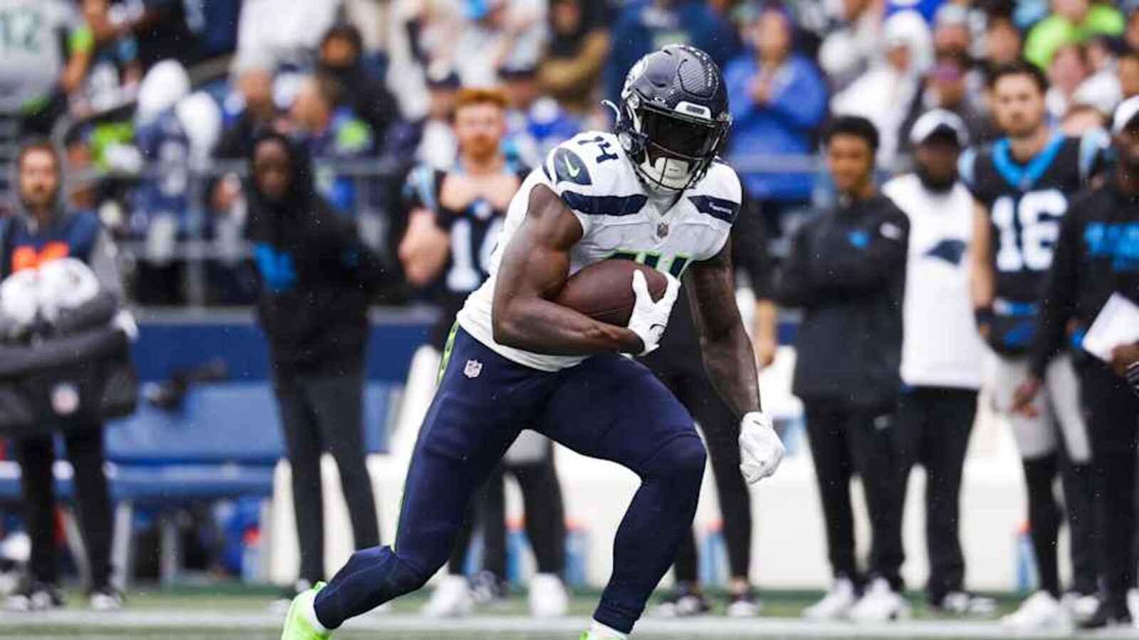 Seahawks star DK Metcalf has high praise for Panthers coach Dave ...