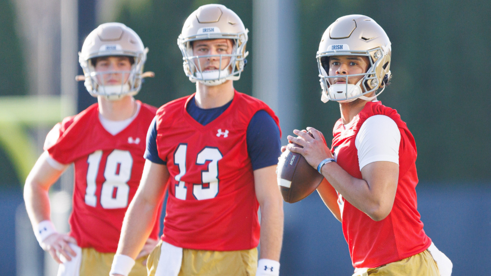Marcus Freeman Confident In Quarterbacks Kenny Minchey and CJ Carr ...