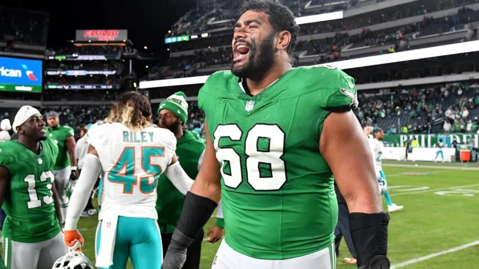Eagles' Jordan Mailata, Moro Ojomo react to John Cena's return to WWE ...