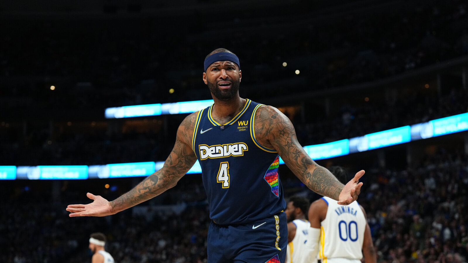 DeMarcus Cousins pelted with drinks after heated moment with fan ...