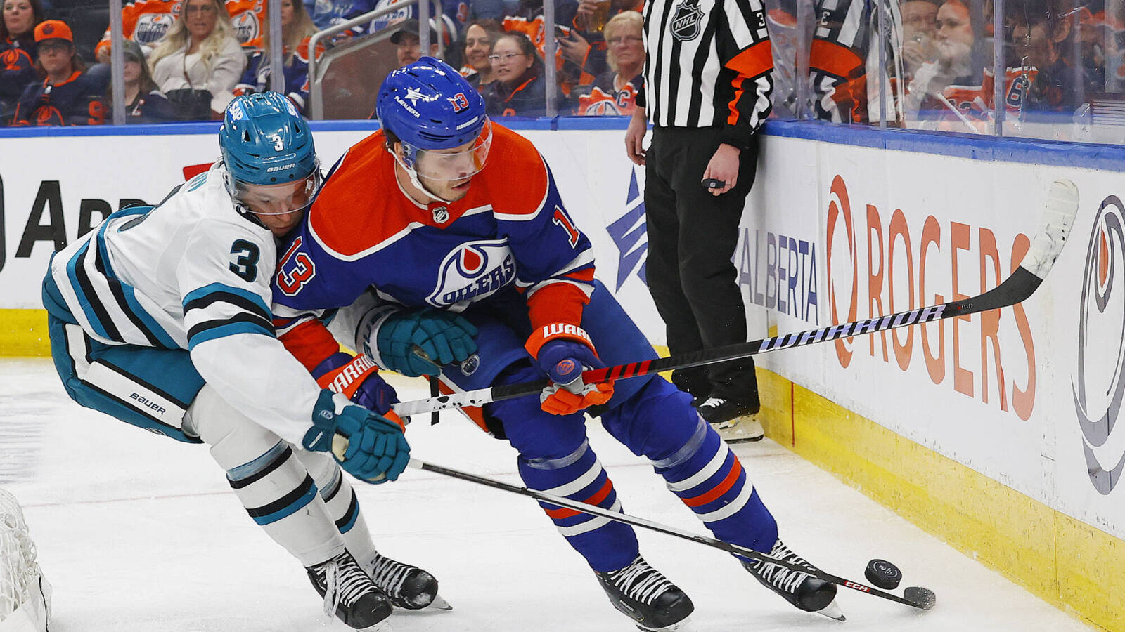 Oilers Keep 1st Place Hopes Alive & Set Records With Win Over Sharks ...