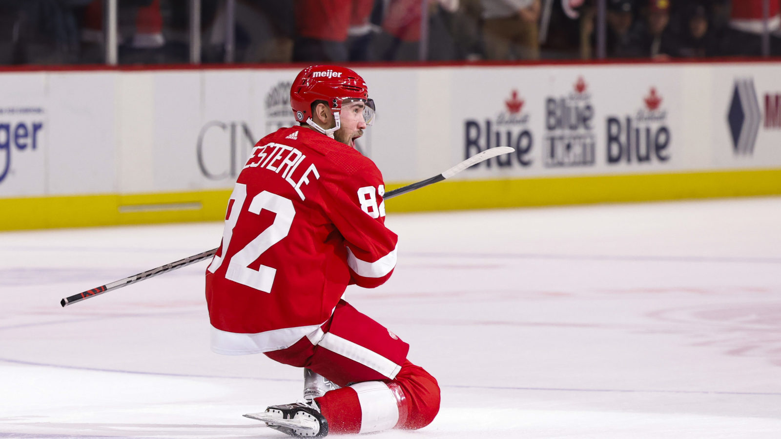Oesterle, Larkin lift Red Wings to overtime victory against Ducks ...
