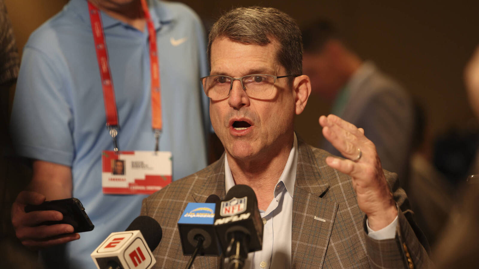 Did Jim Harbaugh tip his hand about Chargers' draft plans? | Yardbarker