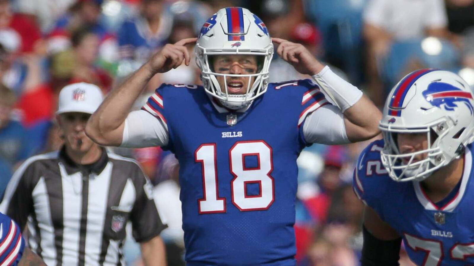 Case Keenum had hilarious way of trying to get Josh Allen to slide ...