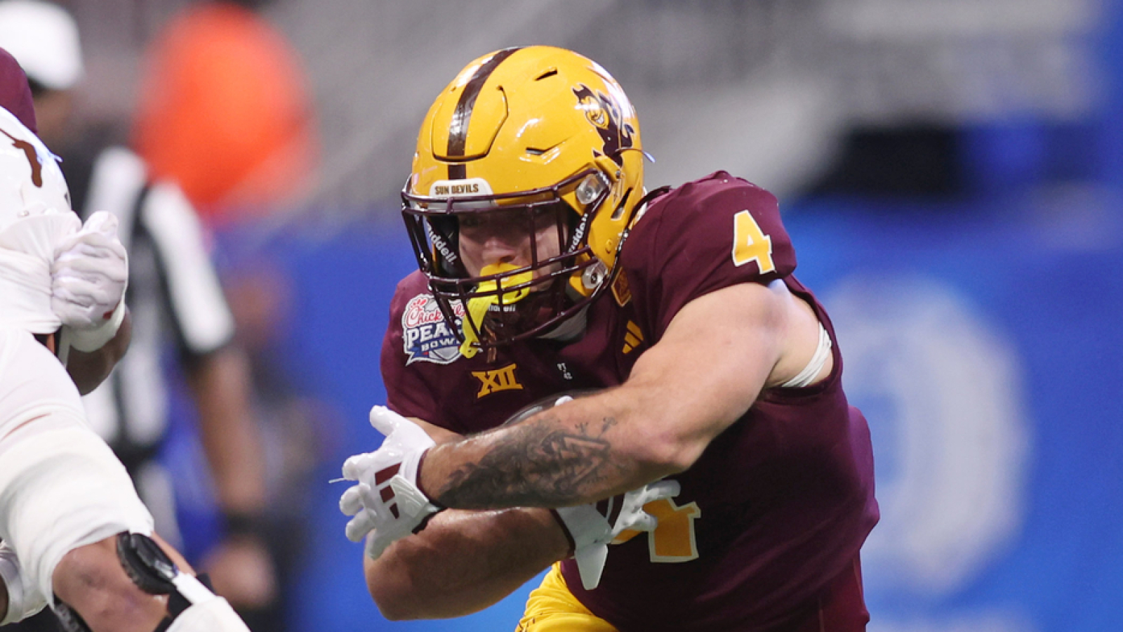 Watch: ASU RB Cameron Skattebo loses composure against Texas | Yardbarker