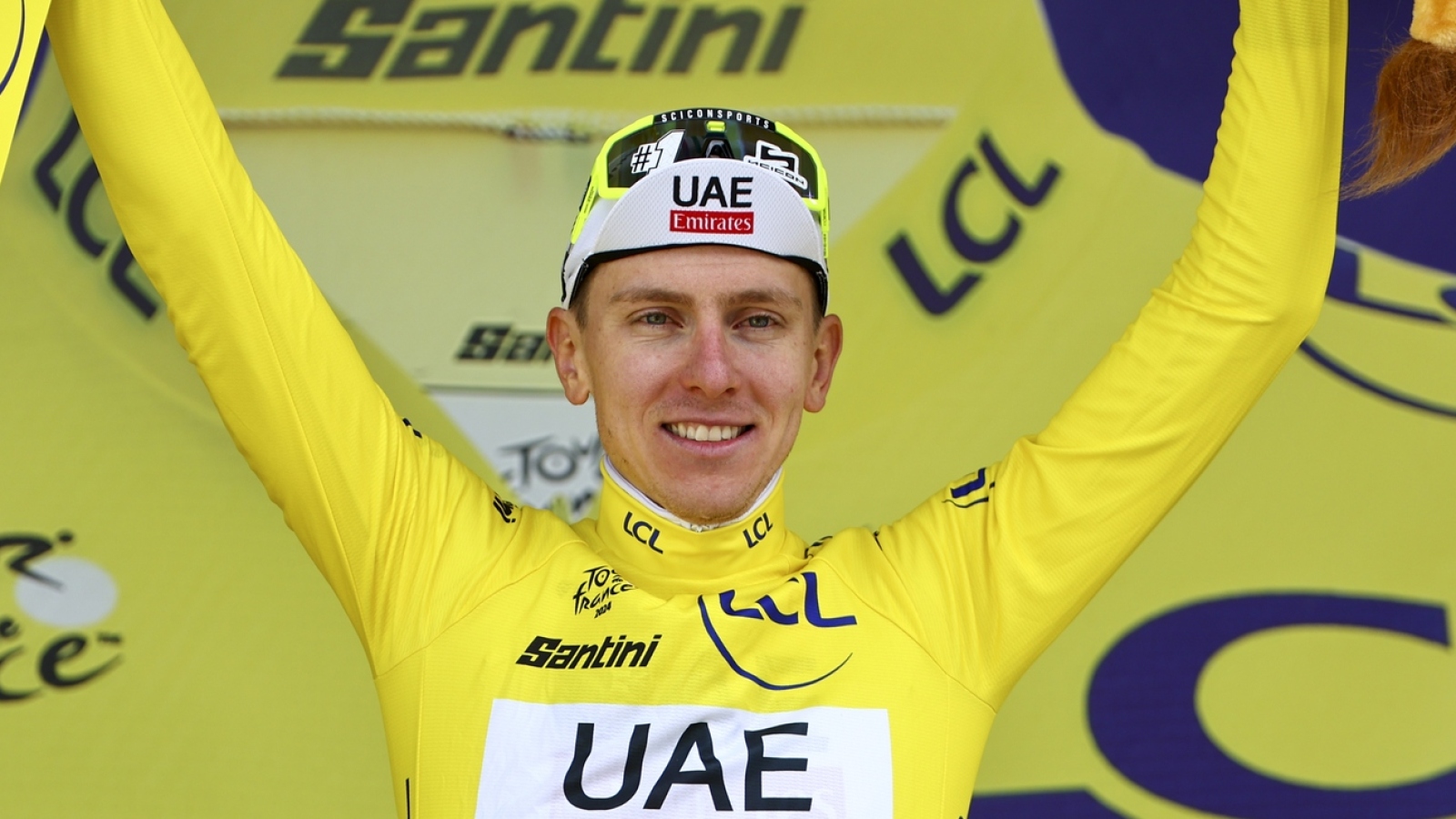 Watch: Tadej Pogacar blows past riders to set Tour de France record ...