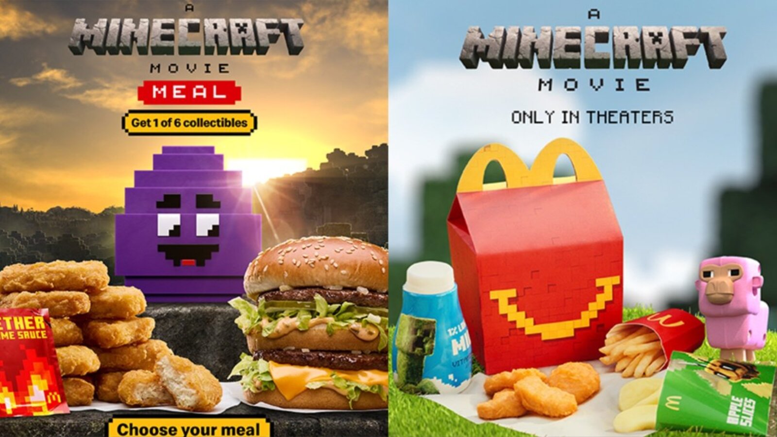 Get A MINECRAFT MOVIE-Themed Grimace During McDonald’s Collab | Yardbarker