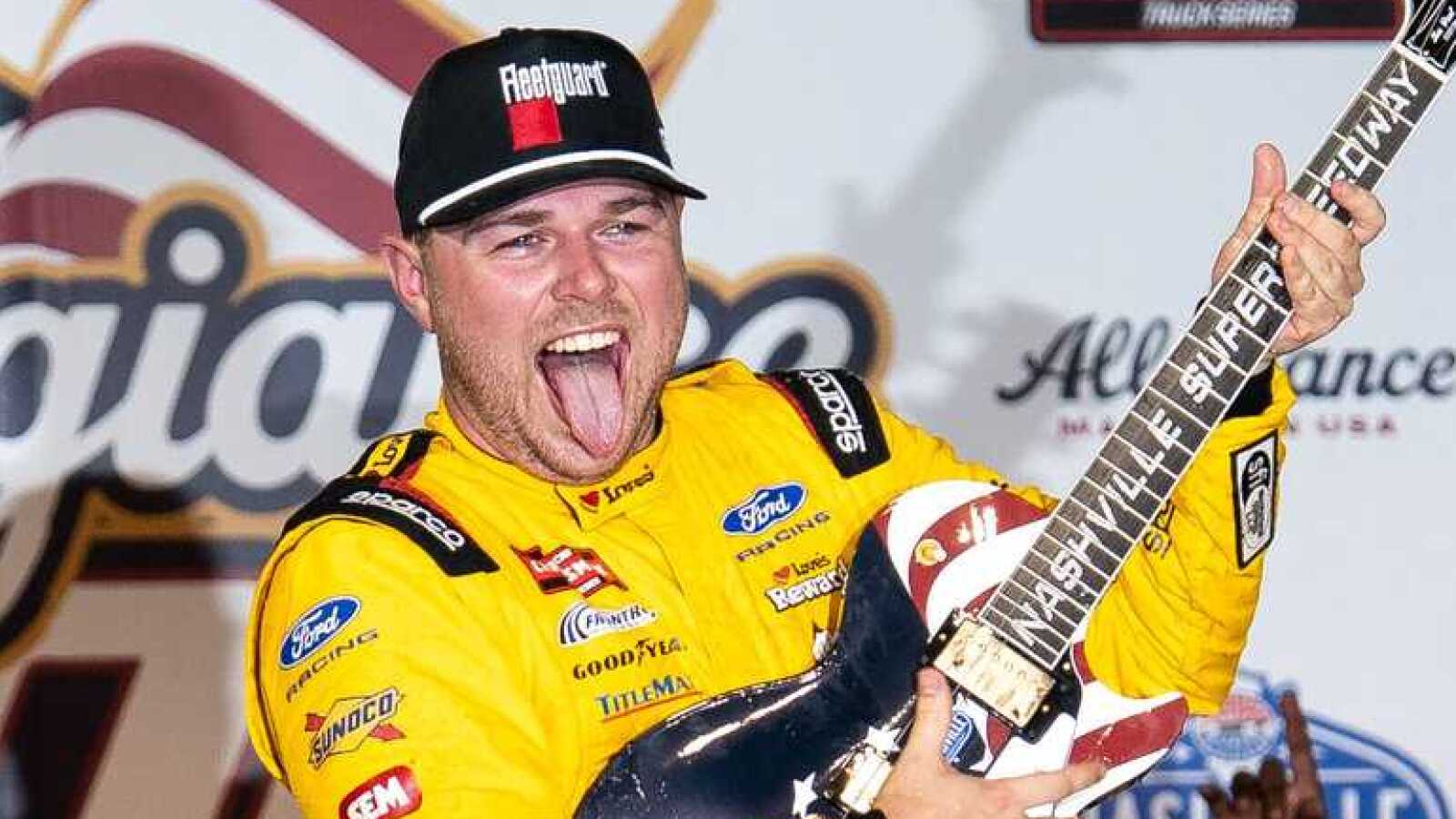 Riggs completes improbable comeback to win Truck Series race at ...