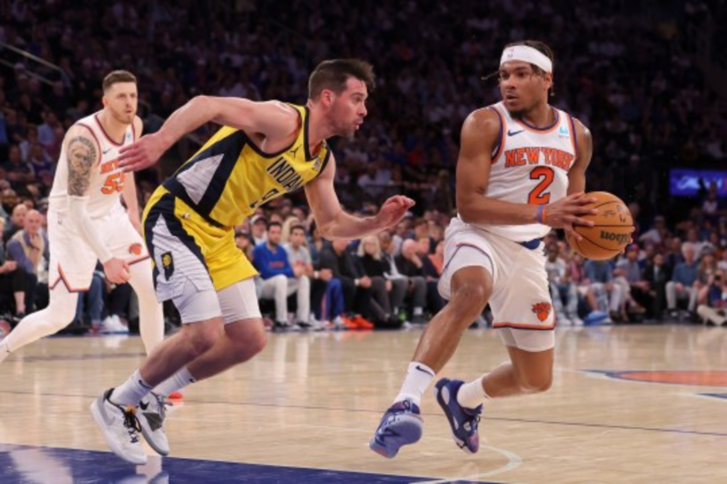 Knicks’ Miles McBride knocks down insane 3-PT shot to pay for a WVU ...