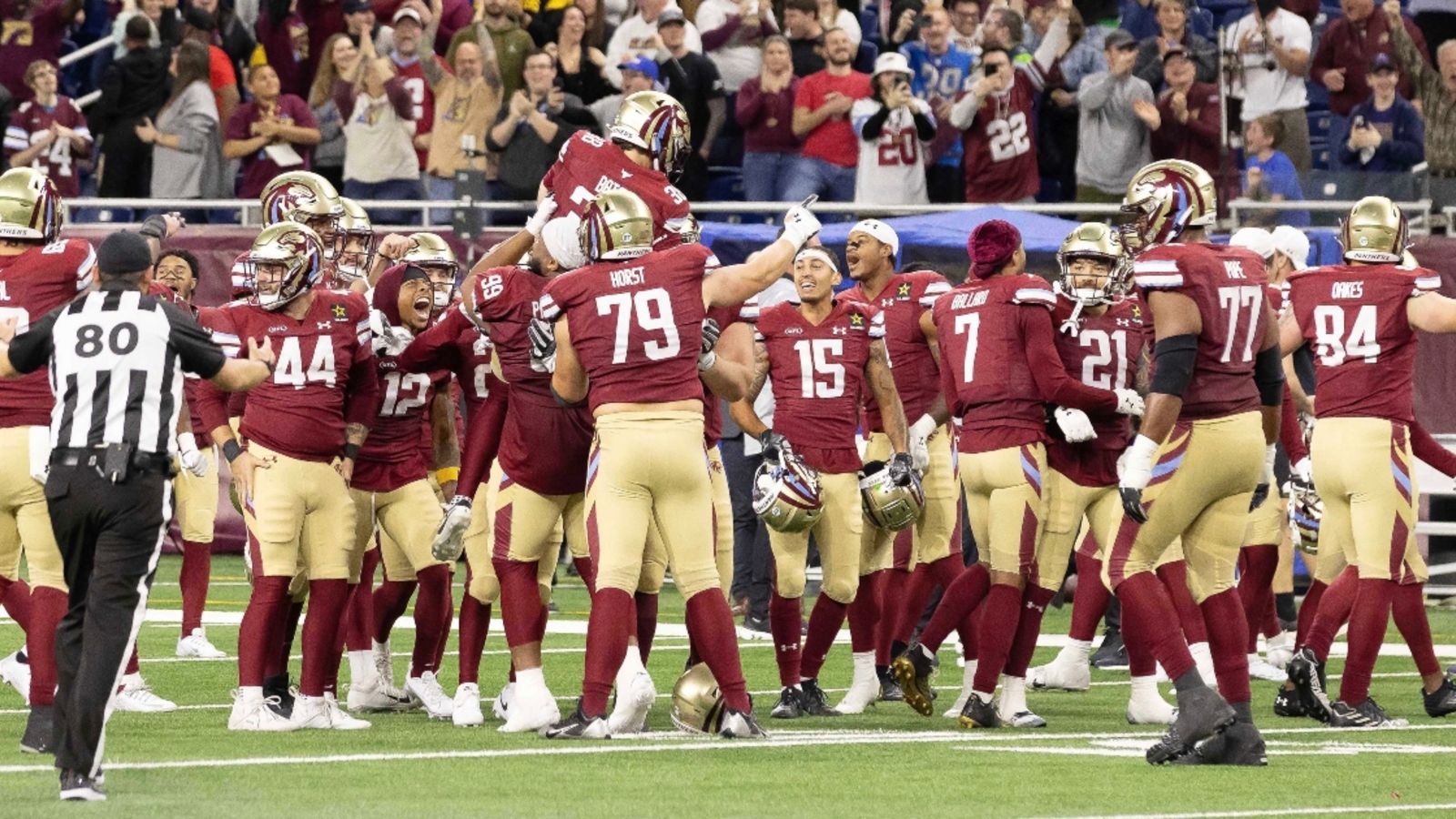 Football from Jake Bates’ 64-yard UFL field goal on display at Pro ...