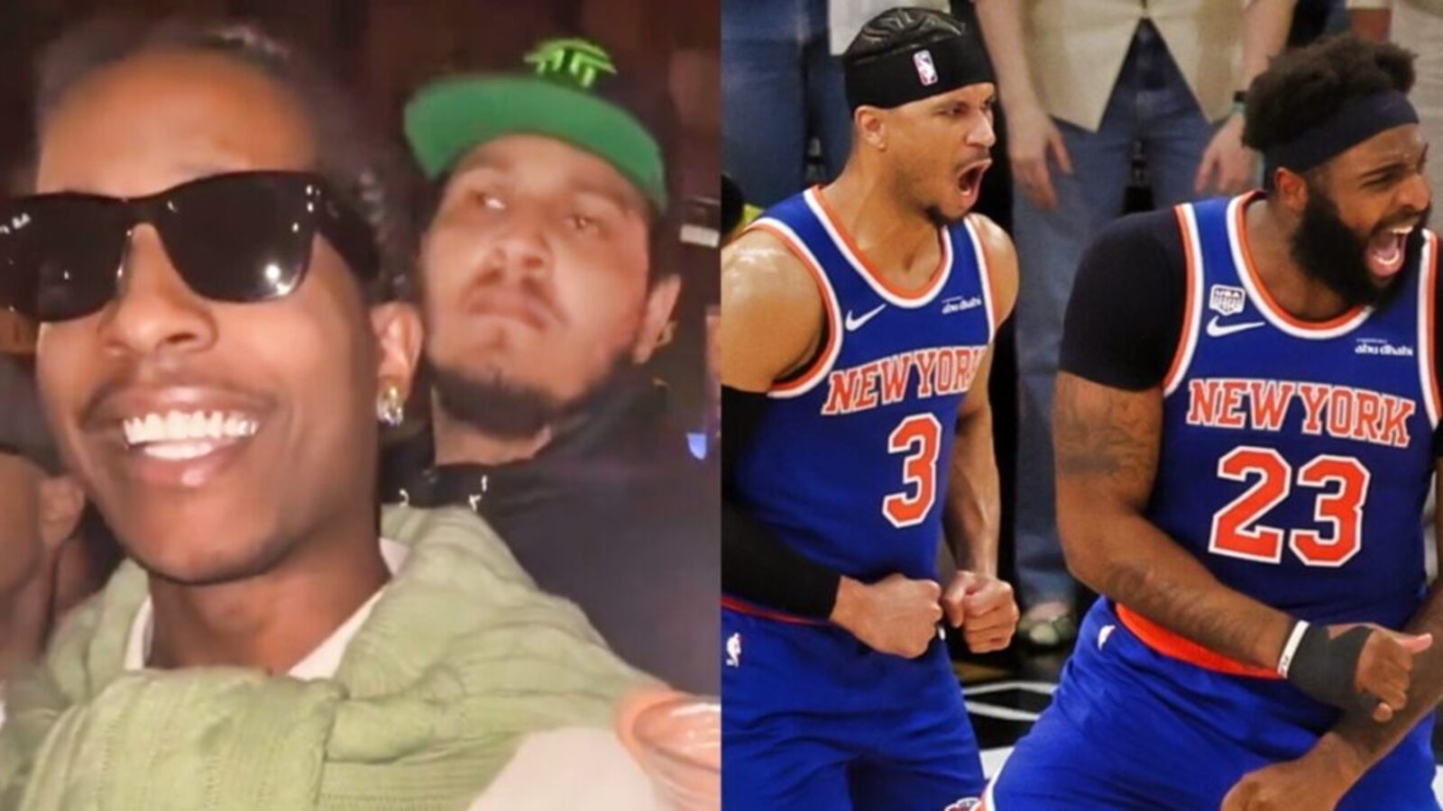 A$AP Rocky Embraces New York Identity After Knicks Take 2-0 Lead Over ...