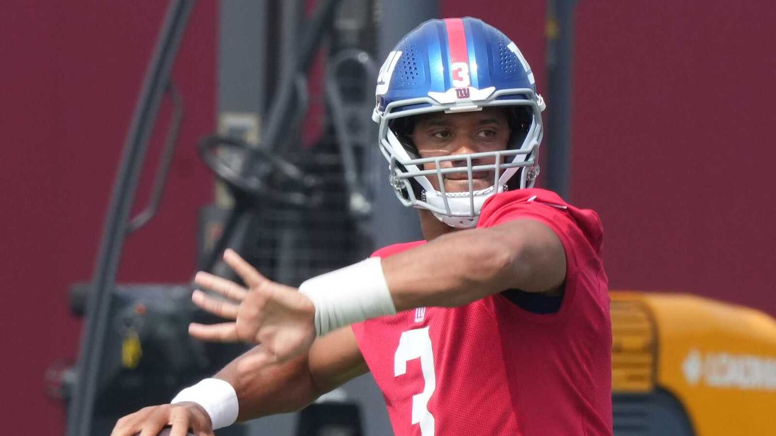 Giants' Darius Slayton seems to pour cold water over Russell Wilson concerns | Yardbarker