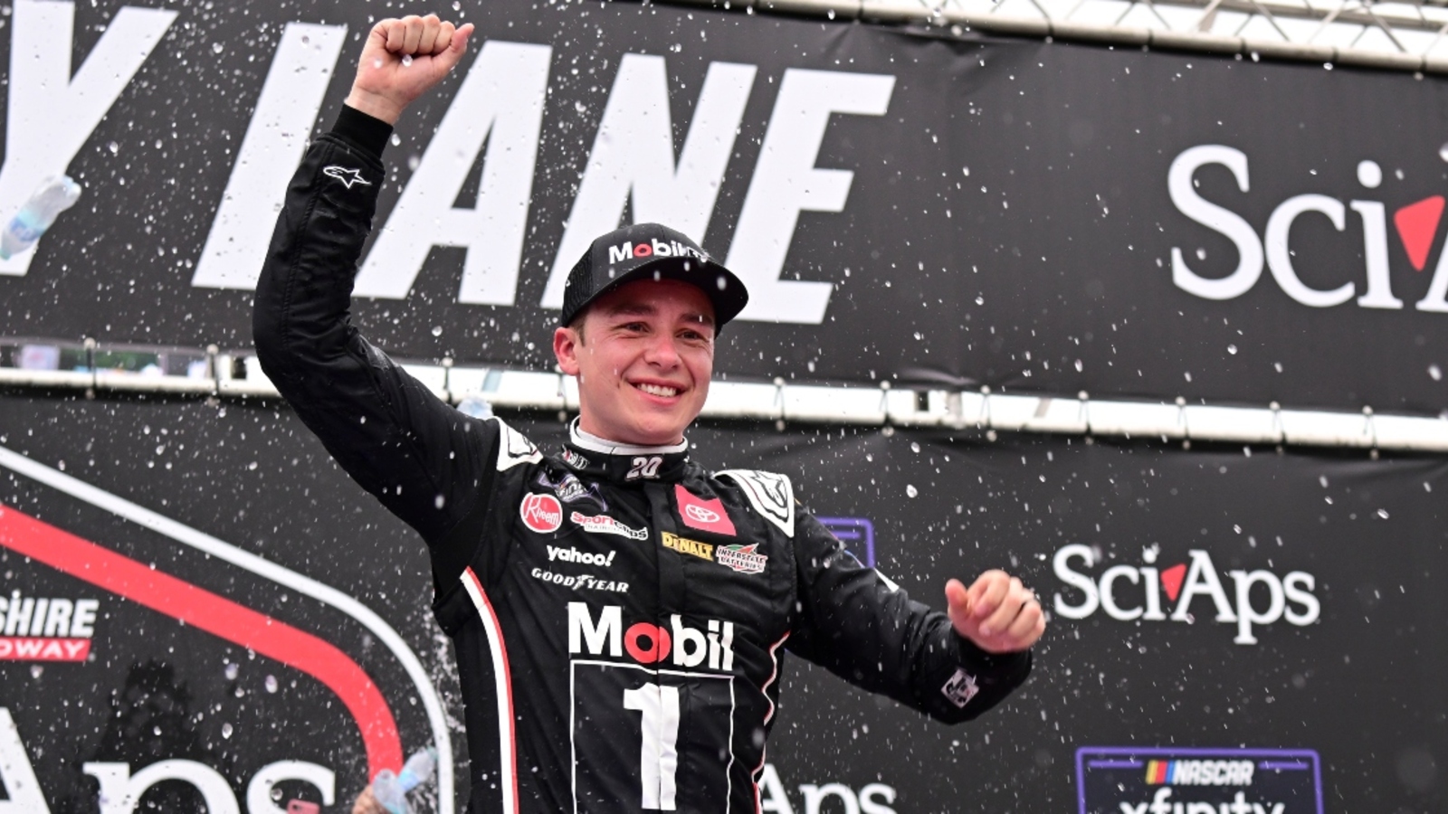 Denny Hamlin reacts to Christopher Bell spoiling Joe Gibbs Racing ...