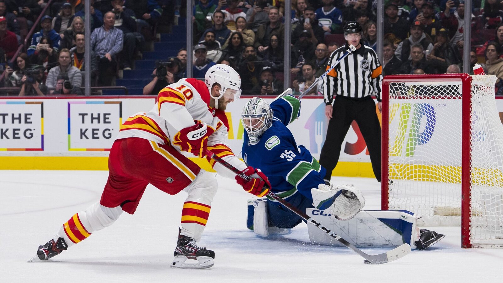 Scenes from morning skate: Thatcher Demko to make first start of ...