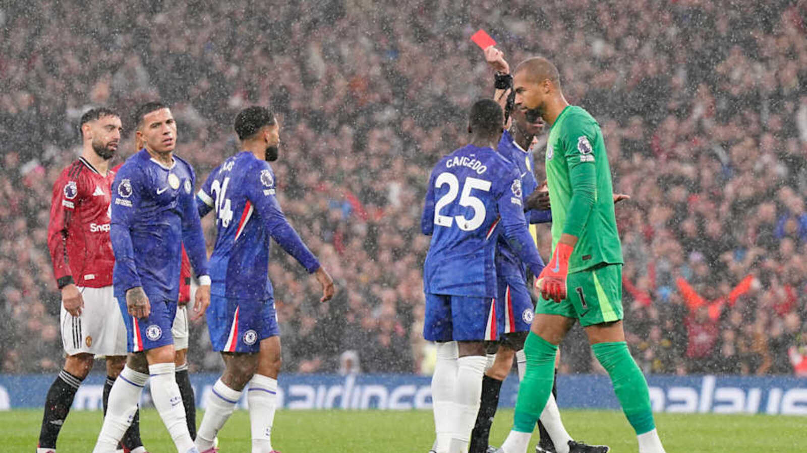 When will Robert Sanchez make Chelsea return after Man United red card ...