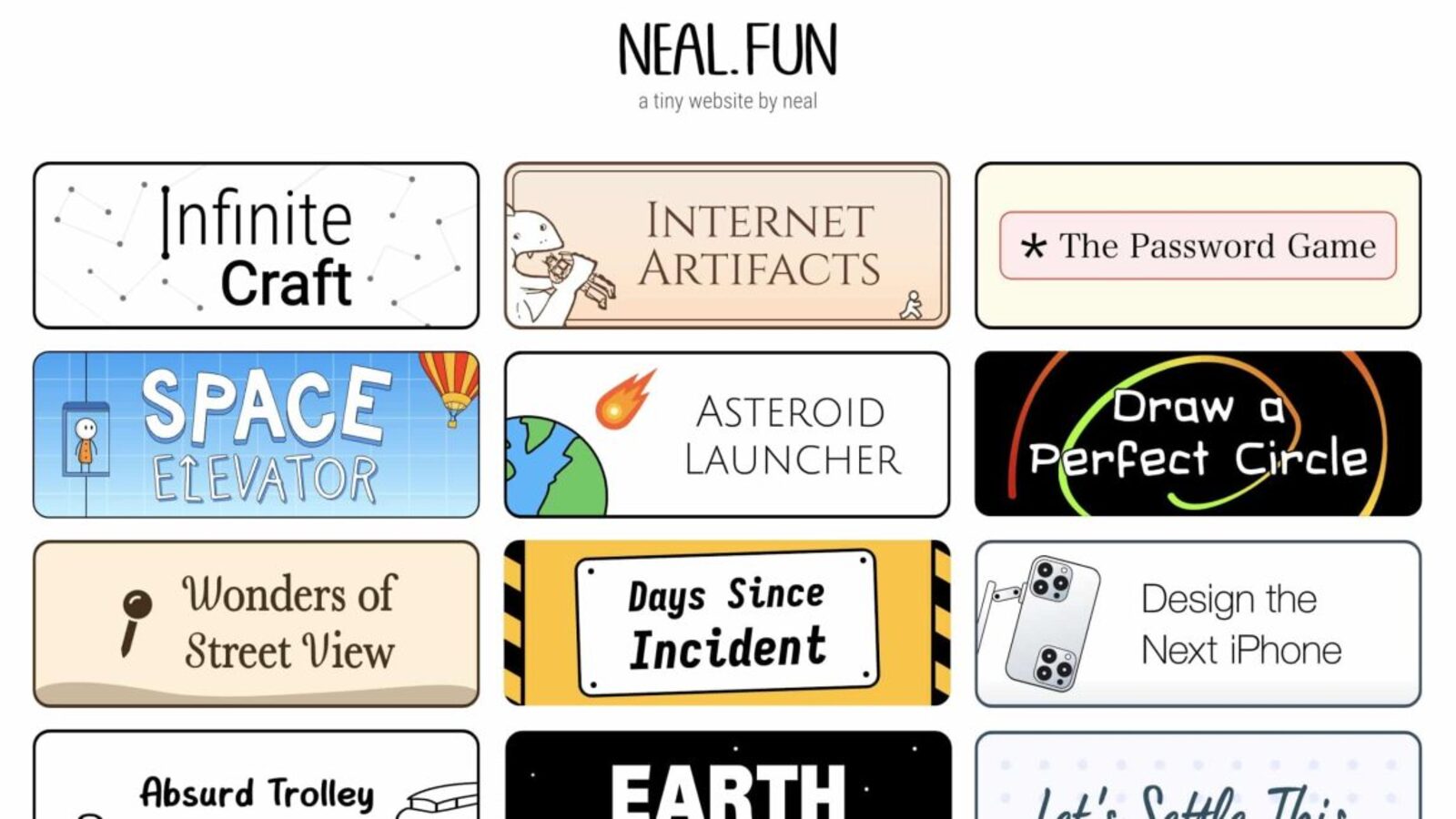 Neal.fun: The New #1 Website To Cure Your Boredom | Yardbarker