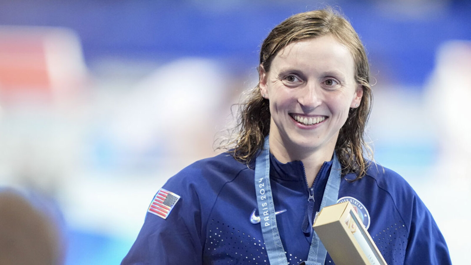 Katie Ledecky wins gold medal in 800-meter freestyle at Paris Olympics ...