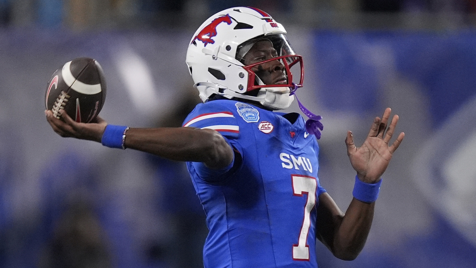 Watch: SMU QB Kevin Jennings throws second pick-six of first half to ...