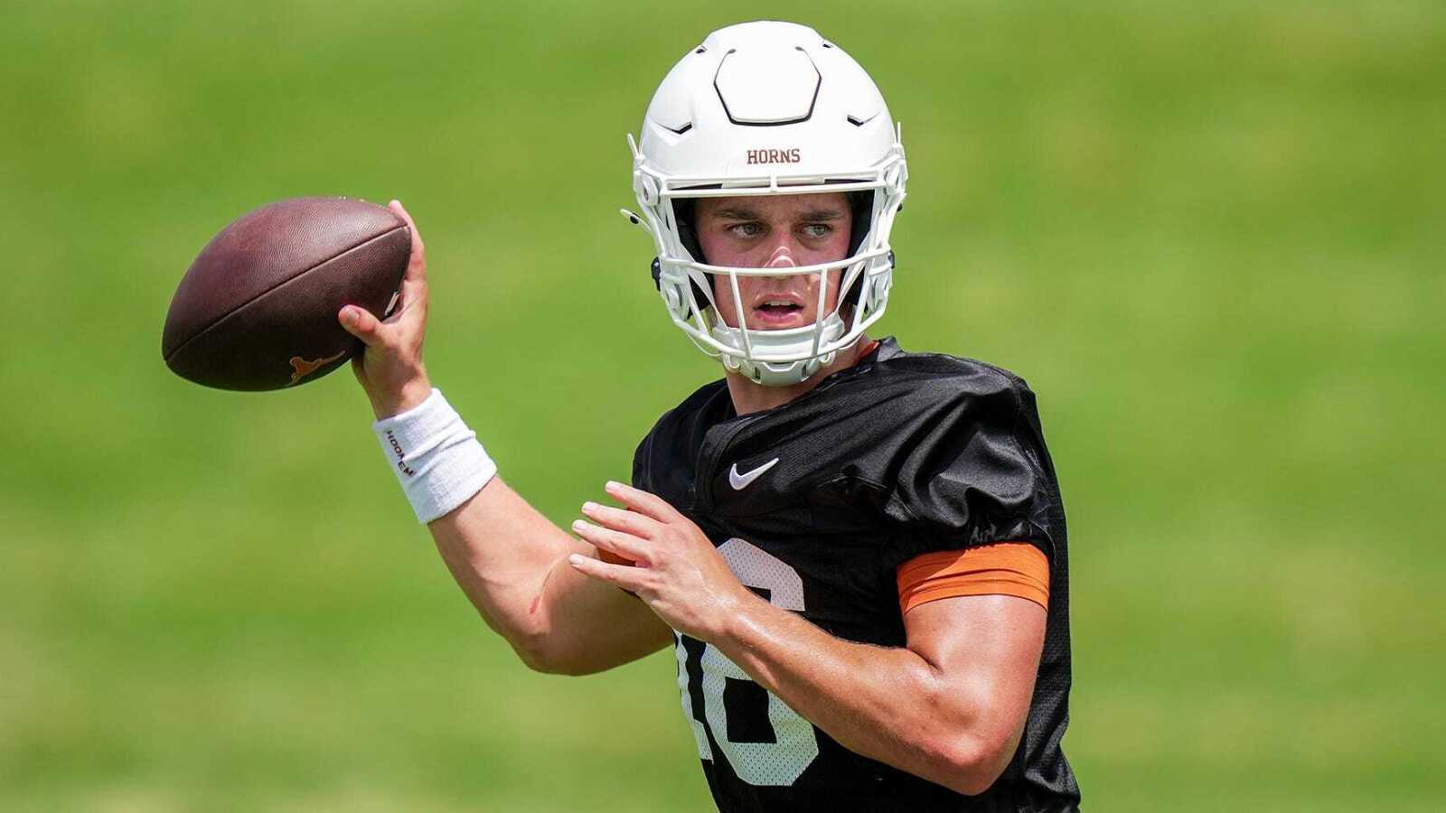 Watch: Texas QB Arch Manning gets huge reception vs. Colorado State ...