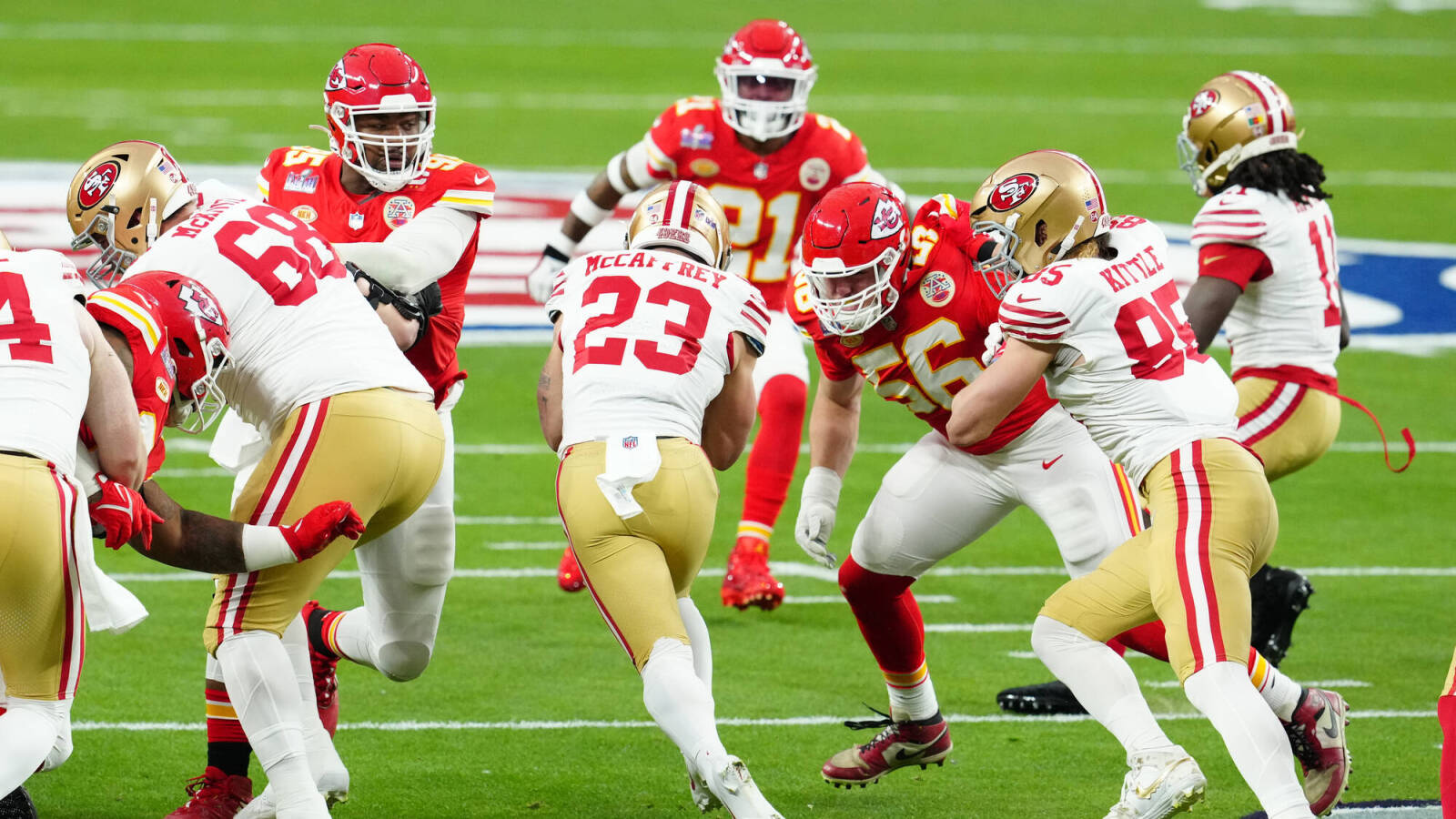 Watch: Christian McCaffrey fumble ends 49ers opening drive | Yardbarker