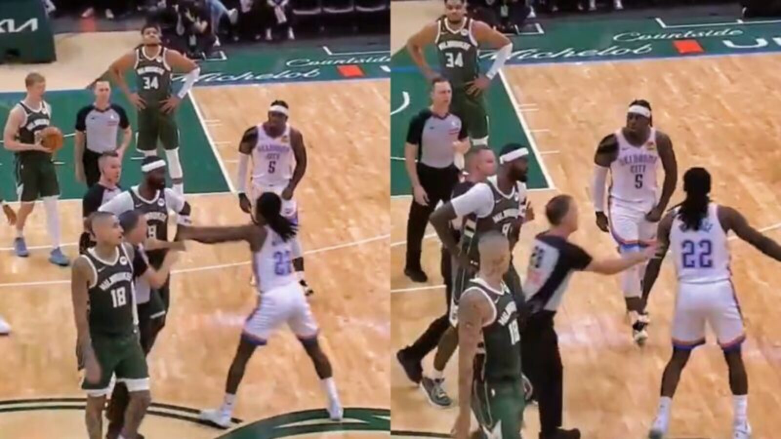 Bobby Portis and Cason Wallace Clash Sparks Heated Moment in Bucks ...