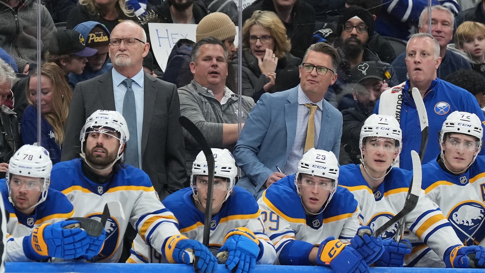 Sabres HC Lindy Ruff appears to be concerned about the Maple Leafs ...