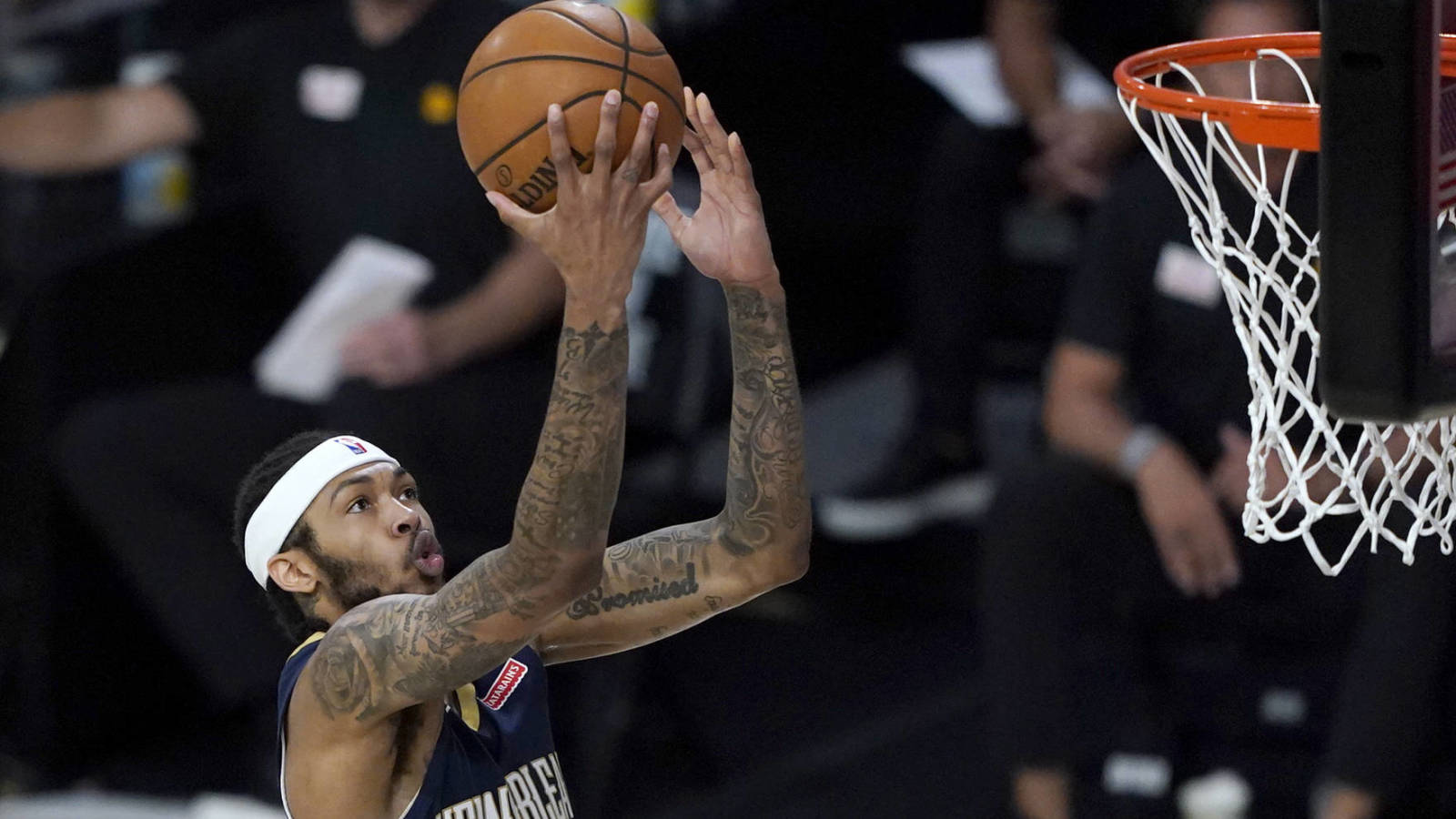Watch Brandon Ingram Throws Down Massive Dunk Over Rudy Gobert Yardbarker