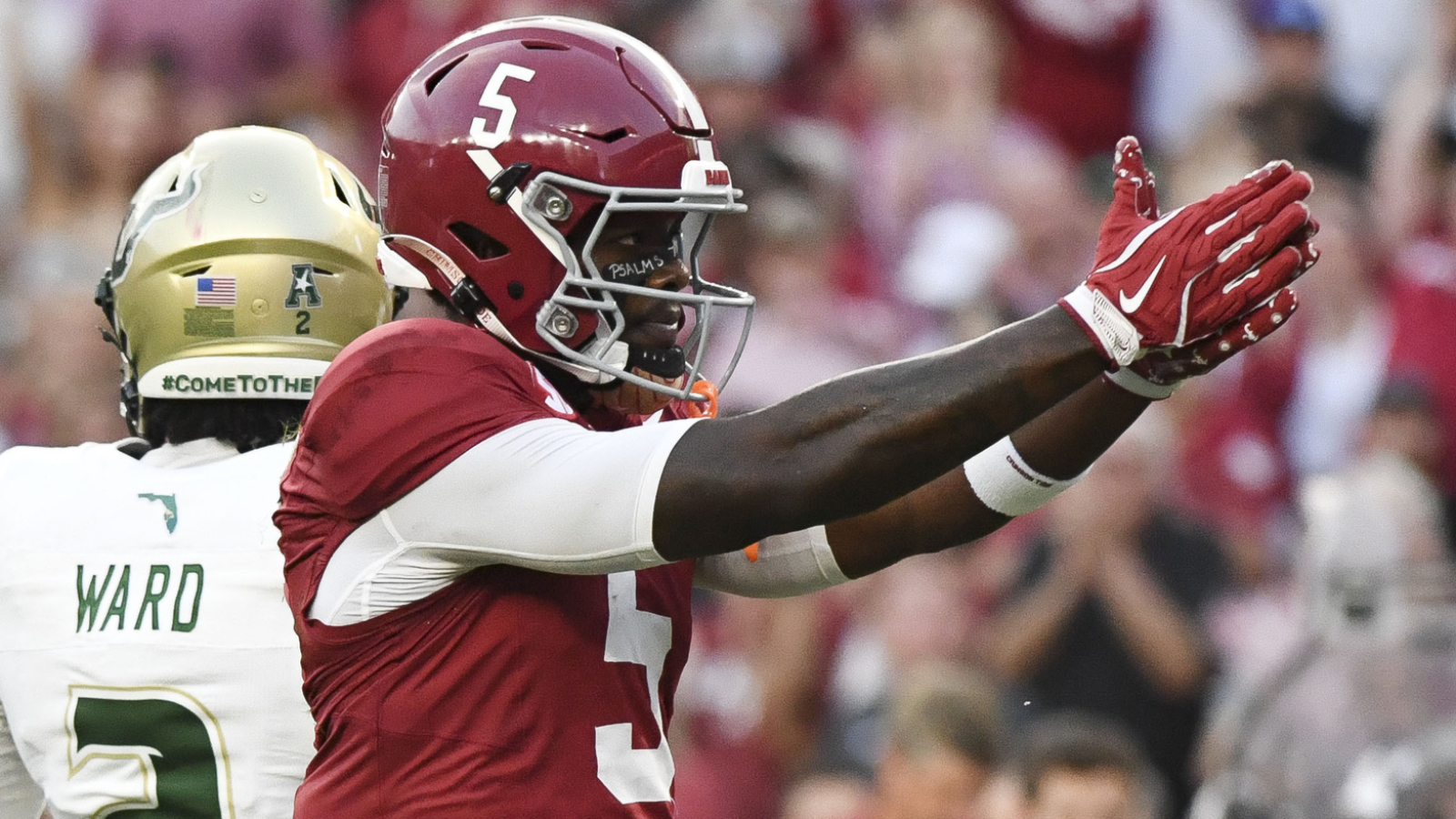 Alabama wide receiver trolls Wisconsin’s ‘Jump Around’ tradition after ...
