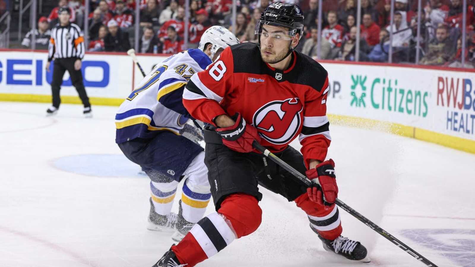 NHL roundup: Timo Meier's hat trick carries Devils past Blues | Yardbarker